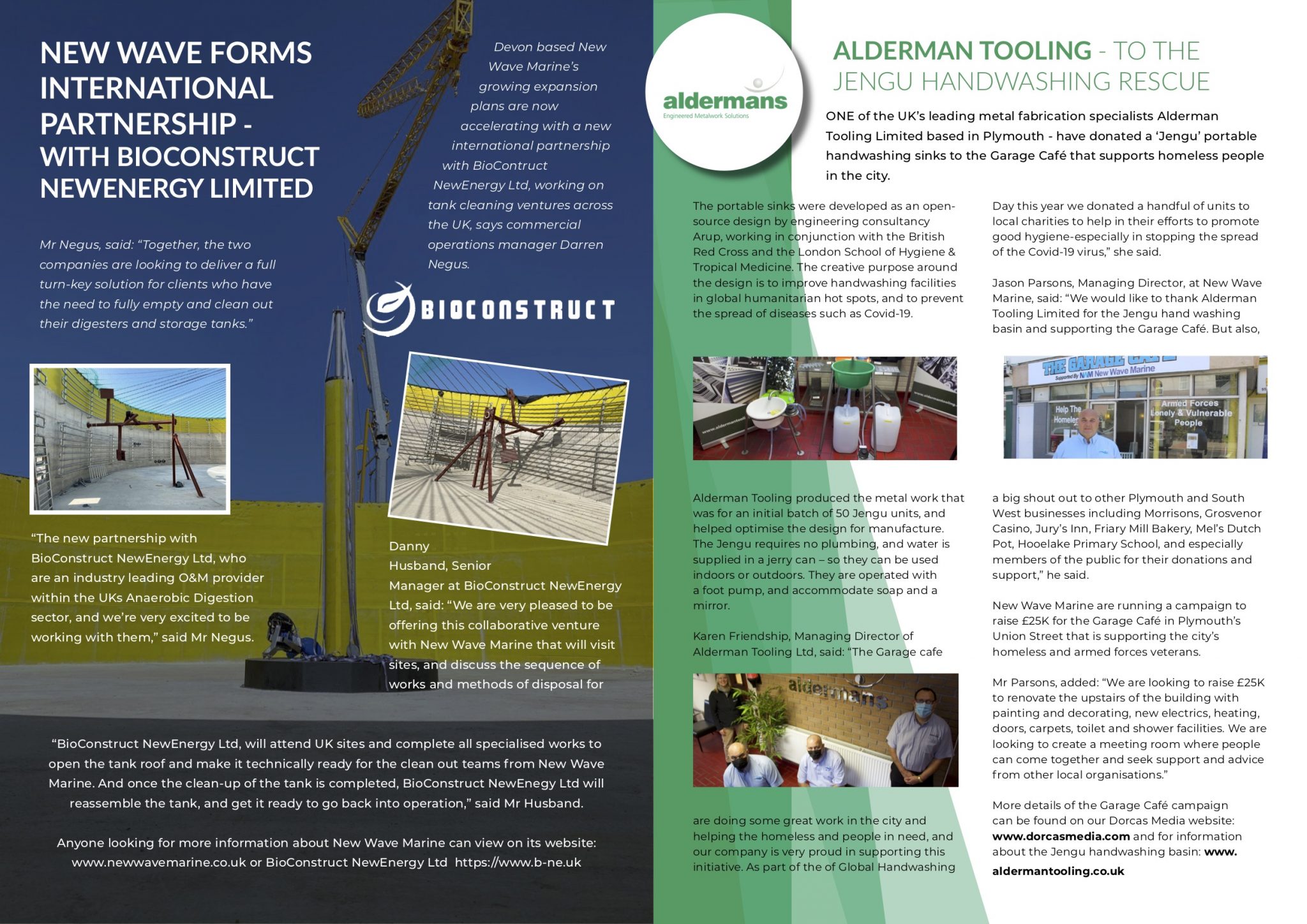 ALDERMAN TOOLING TO THE JENGU HAND-WASHING RESCUE : New Wave Marine